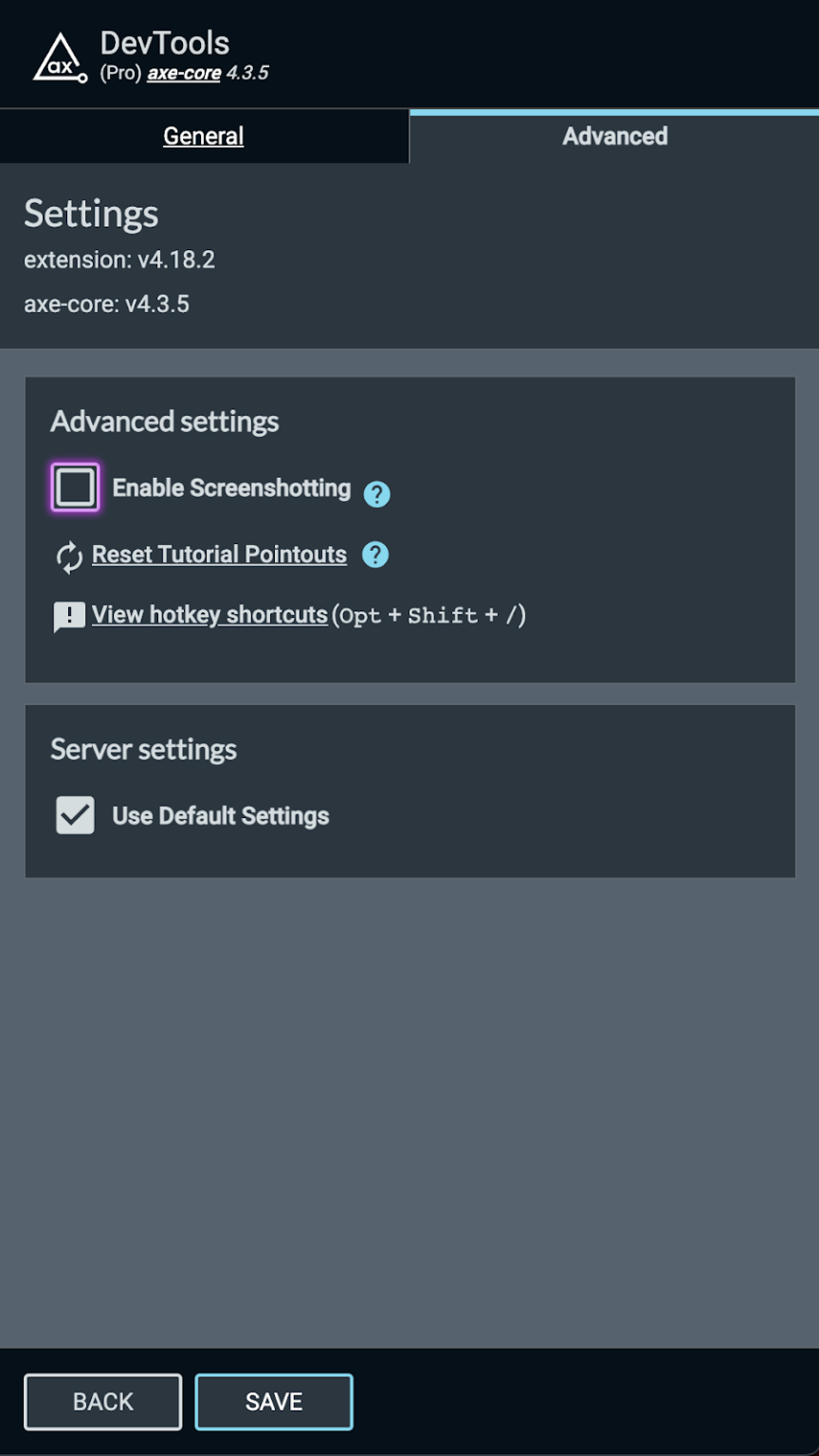 New Accessibility Issue Screenshot Functionality Deque